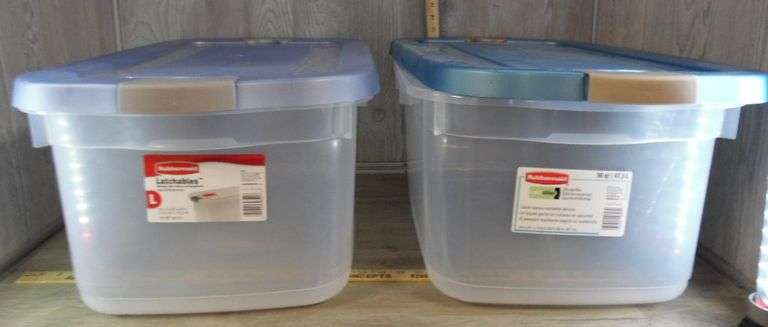Two Storage Totes With Lids - Dunker Auction