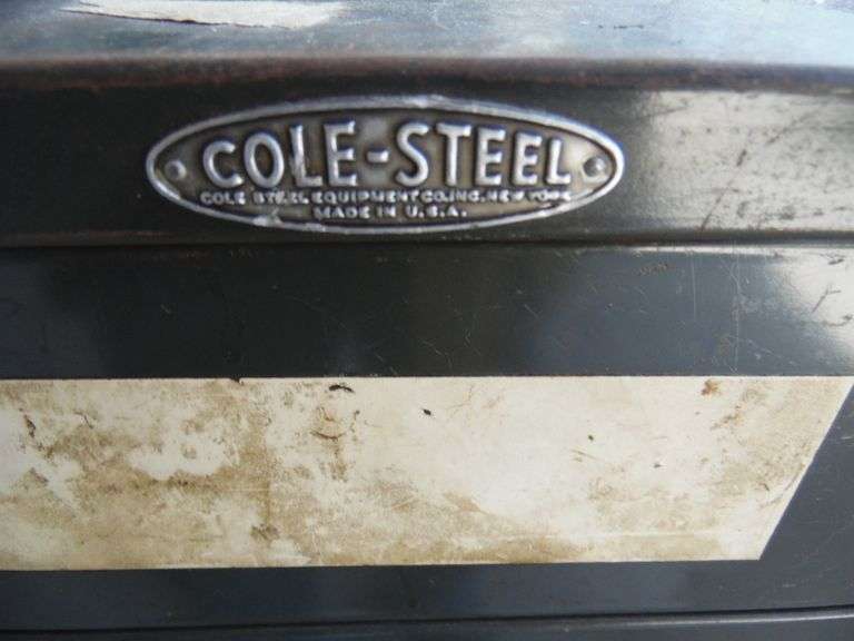 Cole-Steel 10 Drawer Cabinet - 26" x 18" x 38" - Dunker Auction
