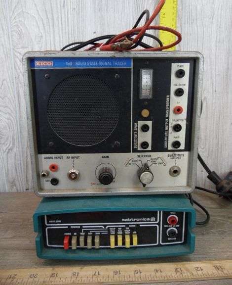 EICO 150 Solid State Signal Tracer & Sabtronics Model 2000 Multimeter ...