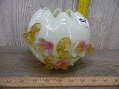 Stevens & Williams Art Glass Rose Bowl - Dunker Auction