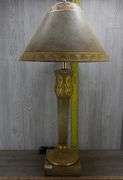 Gray & Gold Table Lamp - Dunker Auction