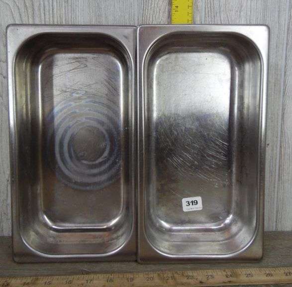 Two Stainless Steel Steam Table Pans - Dunker Auction