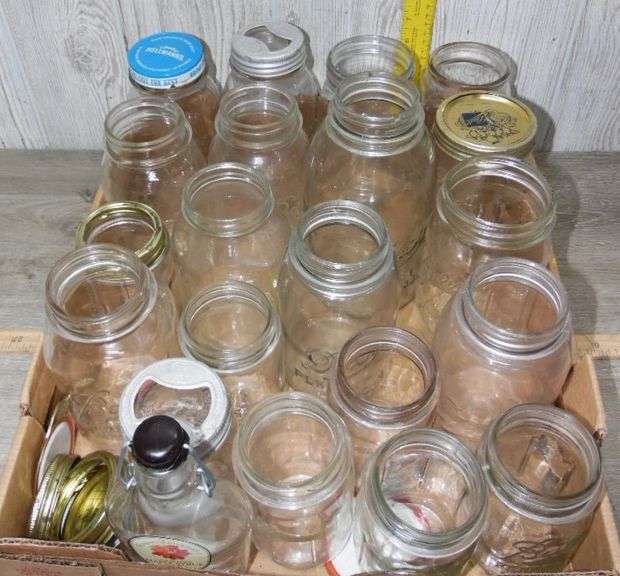 Canning Jars & Syrup Bottle - Dunker Auction