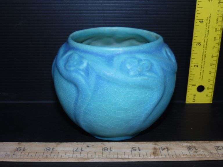 Van Briggle Pottery - Flower Vase Bowl - Dunker Auction