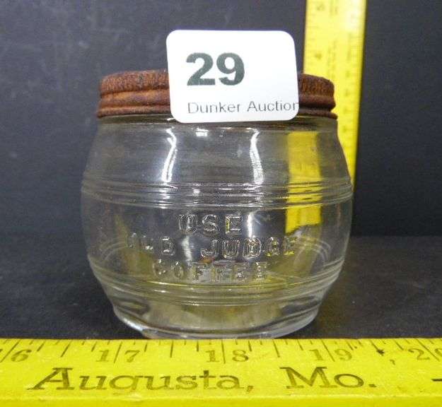 Use Old Judge Coffee - Small Jar - Dunker Auction