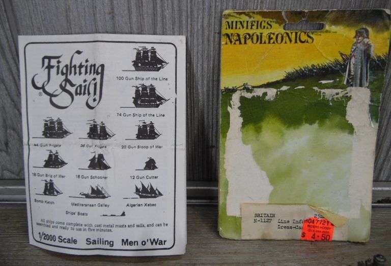 Monopoly, Napoleonics & Fighting Sail Metal Figures - Dunker Auction