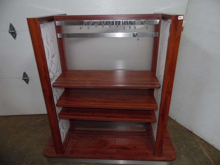 Retail Rolling Display Rack - 54" x 28 1/2" x 56" - Dunker Auction