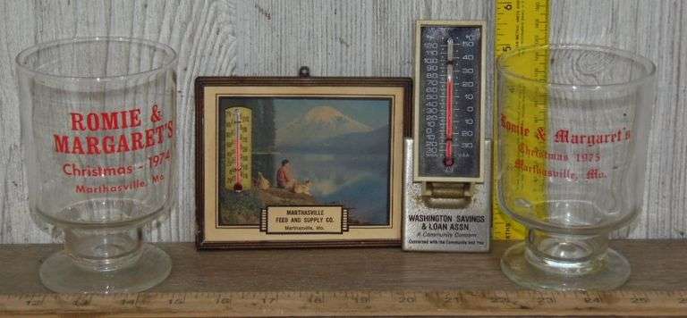 Marthasville Feed & Supply & Washington Savings Thermometers, Romie ...