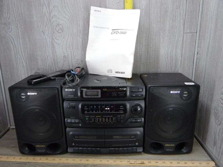 Sony CFD-560 CD Radio Cassette-Recorder - Dunker Auction