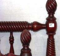 Twin Acorn Bed With Rails - See Description - Dunker Auction