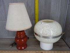 Two Table Lamps - One Very Unique - Dunker Auction