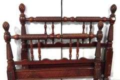 Twin Acorn Bed With Rails - See Description - Dunker Auction