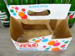 Sun-Drop & 7-Up Soda Bottles, Vess & Pepsi Cardboard Carriers - Dunker ...