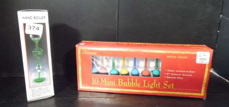 Mini Bubble Lights & Hand Boiler - Dunker Auction
