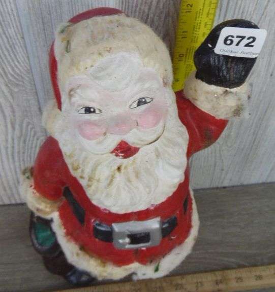 Heavy Santa Claus - Plaster? - Dunker Auction