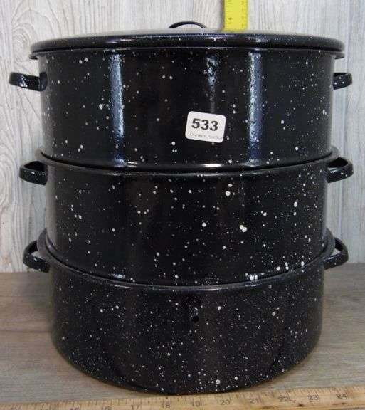 Graniteware Steam Juicer Pot - Dunker Auction