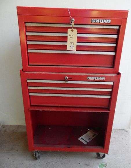Craftsman Rolling Toolbox - 26" x 14" x 45" - Dunker Auction