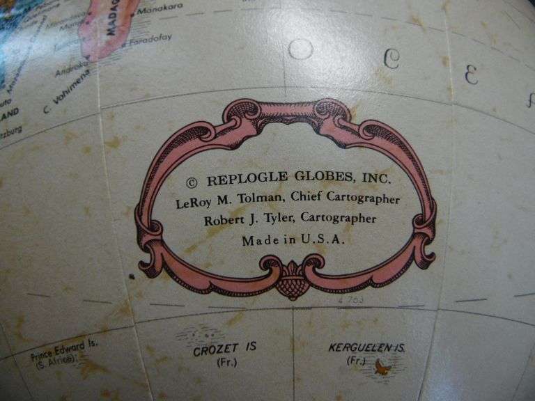 Replogle 12" Diameter Globe - World Classic Series Made In USA - Dunker ...