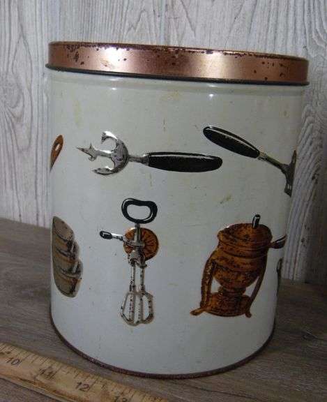 JL Clark Weibro Div. Tin Canister Set - Dunker Auction