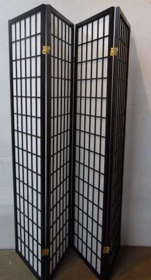 Folding Changing Screen/Room Divider - 68" x 70" - Dunker Auction