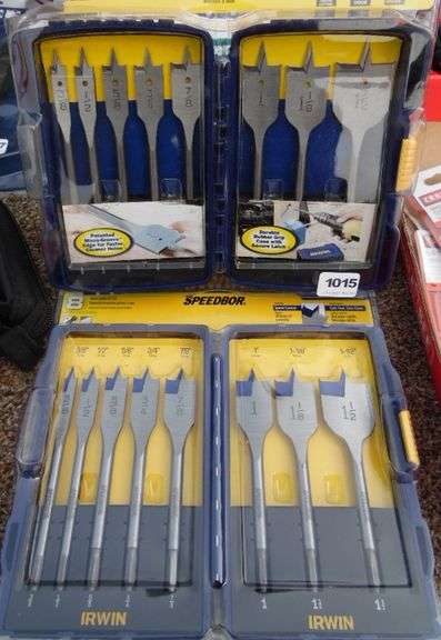 Iwrin Speedbor Spade Drill Bit Sets - Dunker Auction