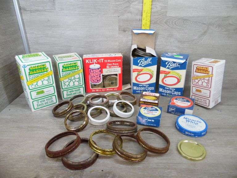 Canning Jar Rings & Lids - Dunker Auction