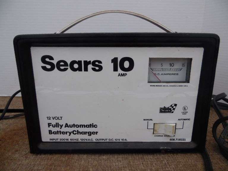 Sears 10 Amp Fully Automatic Battery Charger - Dunker Auction