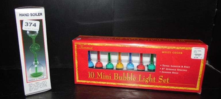 Mini Bubble Lights & Hand Boiler - Dunker Auction