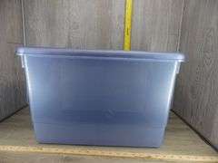 Two Storage Totes With Lids - Dunker Auction