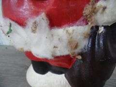 Heavy Santa Claus - Plaster? - Dunker Auction