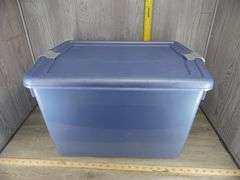 Two Storage Totes With Lids - Dunker Auction
