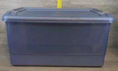 Two Storage Totes With Lids - Dunker Auction