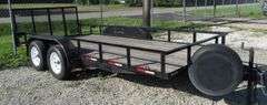 2016 16 Foot Utility Trailer With Ramp - Have Title, Like New - Dunker Auction