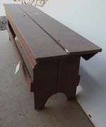 Primitive Wood Bench - 61" x 17" x 20" - Dunker Auction