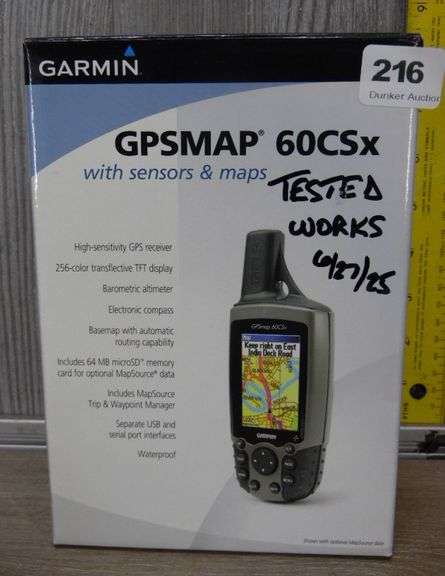 Garmin GPSMAP 60CSx GPS Receiver & Garmin Vivio Fit - Untested - Dunker ...