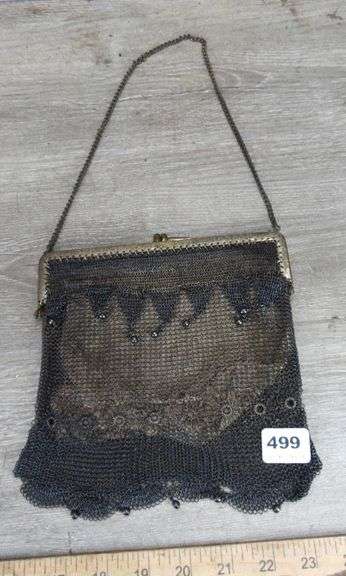 Vintage Metal Chain Mesh Bag - Dunker Auction