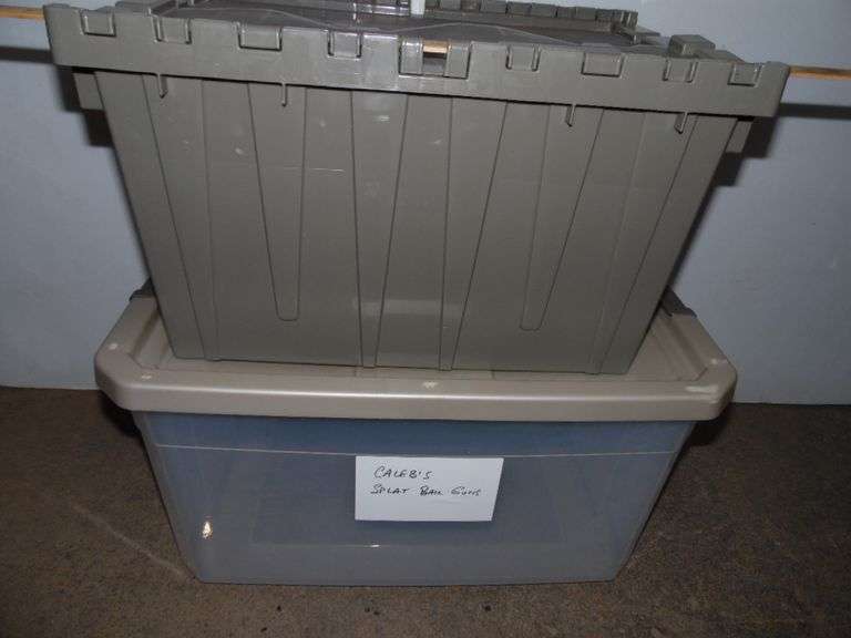 Two Storage Totes With Lids - Dunker Auction