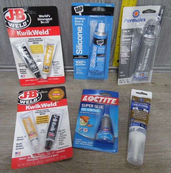 J-B Weld, Silicone, Super Glue & Dielectric Grease - Dunker Auction