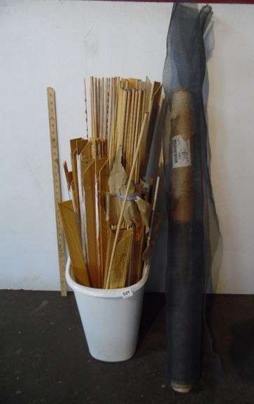 Dowel Rods, Stretcher Strips & Screen - Dunker Auction