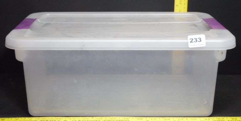 Two Storage Totes With Lids - Dunker Auction