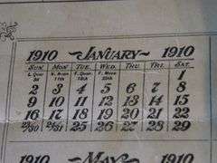 Two 1909 & Two 1910 Advertising Calendars - Dunker Auction