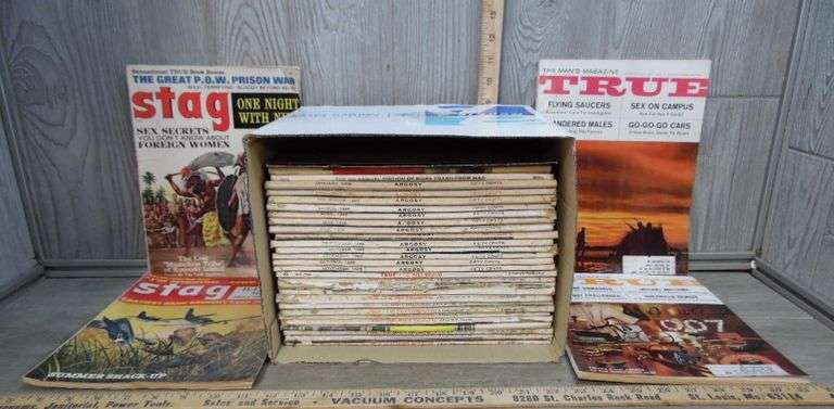 Vintage Stag, True, Argosy Magazines - Dunker Auction