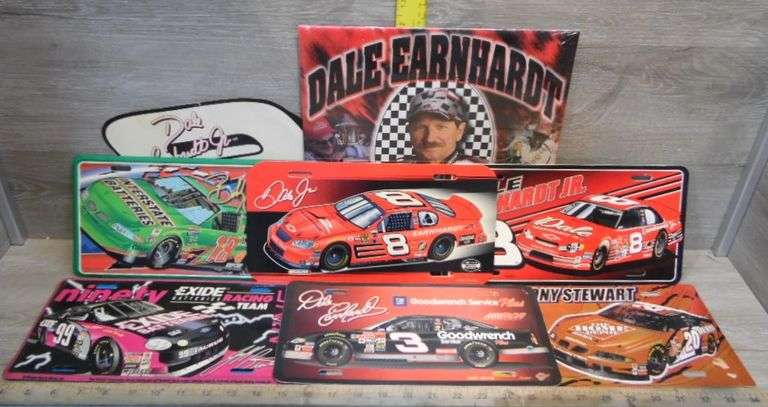 NASCAR Plastic Car Tags, Dale Jr. Sign, Dale Sr. Calendar, Welcome ...