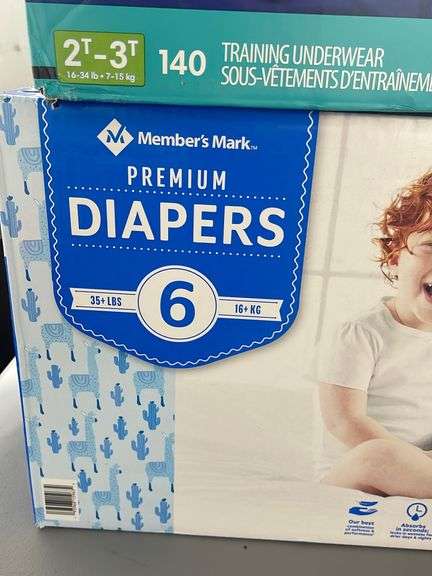 1 BOX OF PULL UPS, 1 BOX OF DIAPERS, 2 BOXES OF PAMPERS EASY UPS & 3 ...