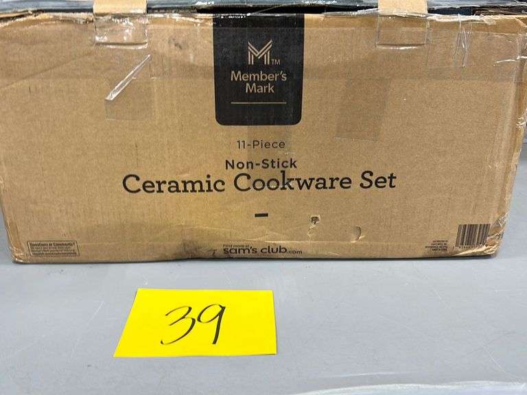 11PC CERAMIC COOKWARE SET IN BOX - Earl's Auction Company