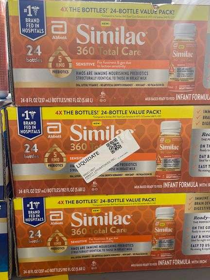 5 BOXES OF SIMILAC READY TO USE FORMULA & 1 CAN OF MEMBERS MARK INFANT ...