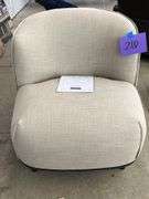 COLE & RYE LOUNGE CHAIR - BEIGE - Earl's Auction Company