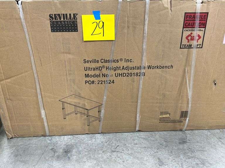 SEVILL ULTRAHD ADJUSTABLE WORKBENCH IN BOX - Earl's Auction Company