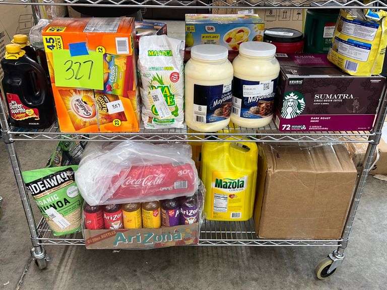LARGE LOT OF FOOD/BEVERAGE ITEMS - SEE PHOTOS - Earl's Auction Company
