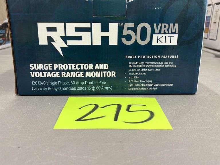 RSH-50 VRM SURGE PROTECTOR KIT IN BOX - Earl's Auction Company